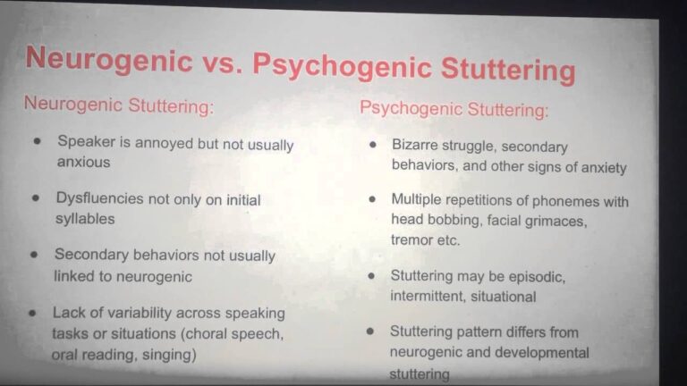 Neurogenic Stuttering - Stuttering-Stammering